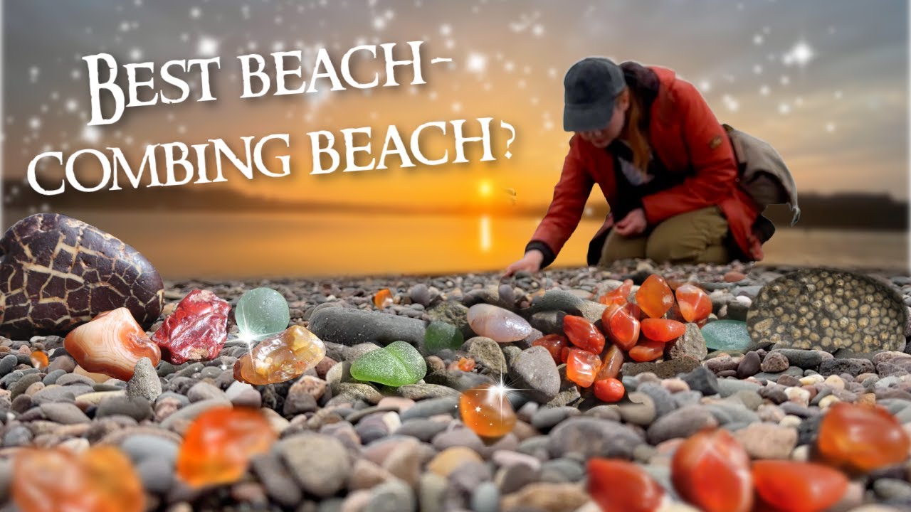 Is This the Best Beachcombing Beach in England? Beach Combing at Sunset ...