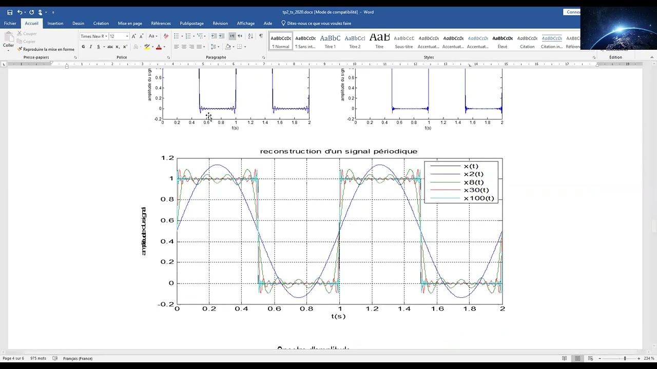 TPN°07:Reconstruction d'un Signal Périodique à partir de ces ...