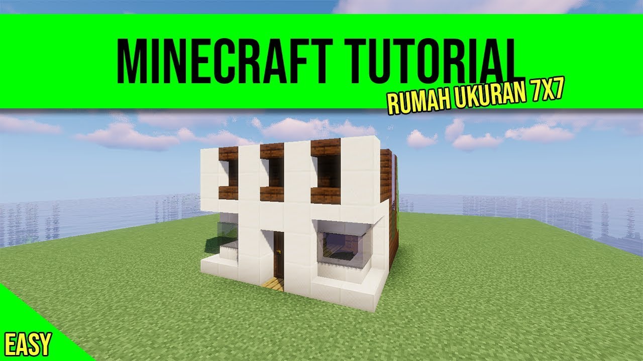 Cara Membuat Rumah Ukuran 7X7 | Minecraft Tutorial - YouTube