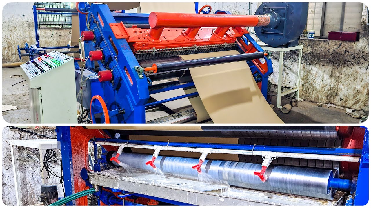 Fingerless Corrugation Machine with ALL IN ONE Control Panel,Auto Gum ...