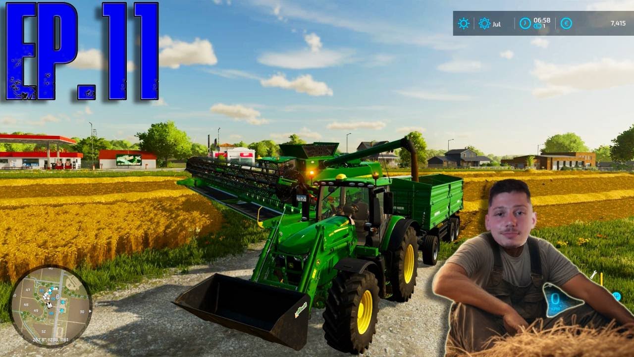 Αλώνισμα Σιταριού και Κριθαριού - Farming Simulator 22 Elm Creek season ...