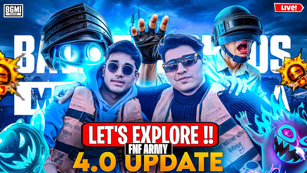 🔴Live/W FNF ARMY| EXPLORING 4.0 UPDATE IN BGMI | #shorts #facecam #bgmi ...