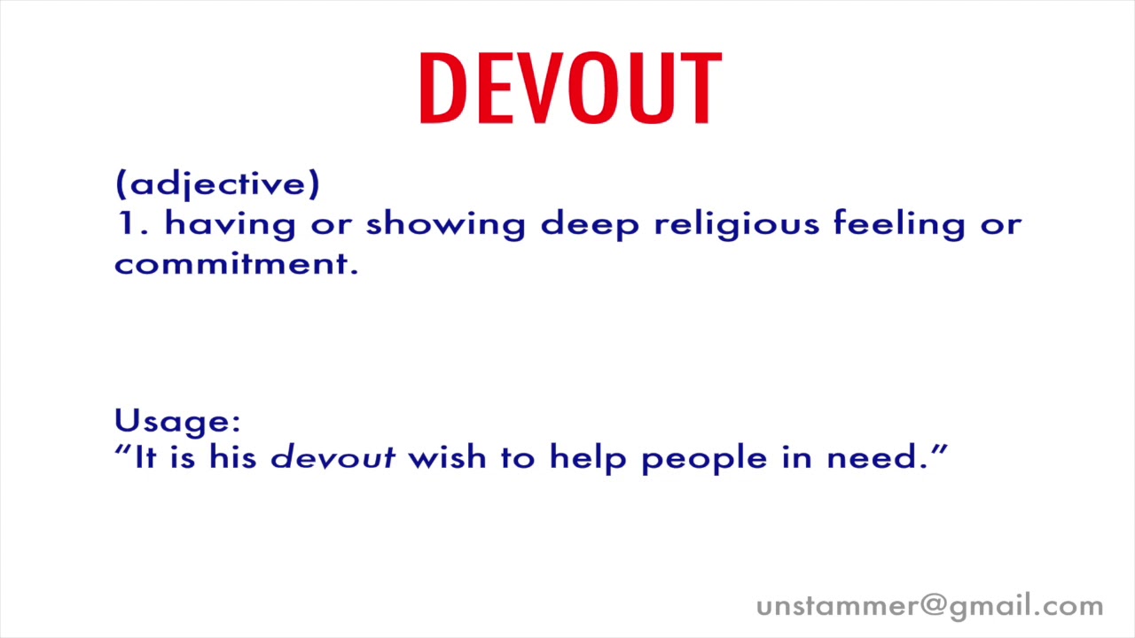 How to Pronounce Devout - YouTube