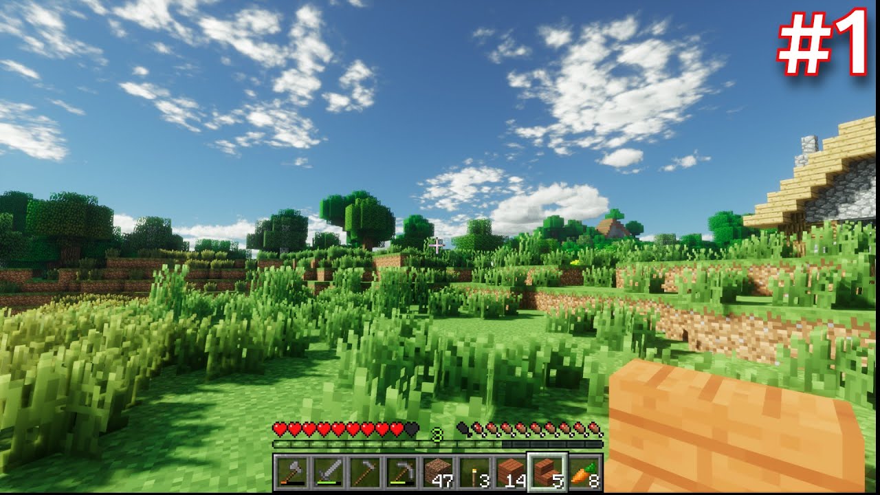 Minecraft Ultra Graphics Mod Episode 1 (ជីវិតថ្មី😂) - YouTube