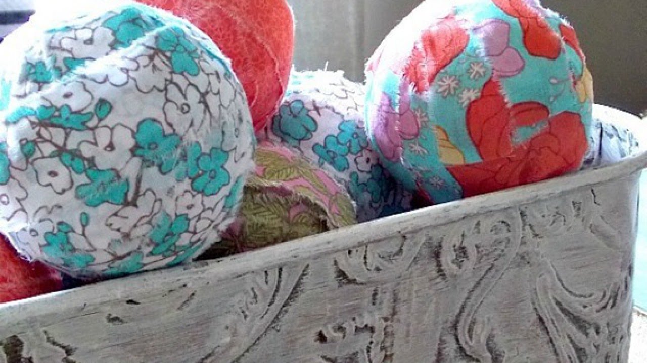 Make Pretty Fabric Covered Balls - DIY Home - Guidecentral - YouTube