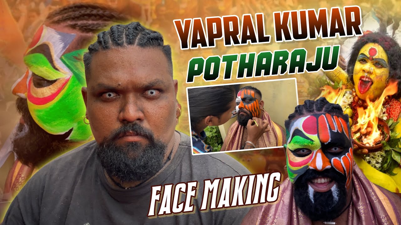Yapral Kumar Potharaju Face Make up | Art By Srinu Tattoos | Getting ...