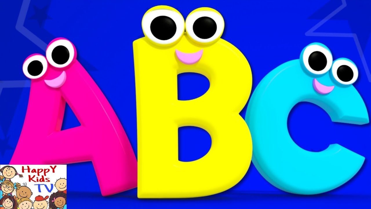 ABC Song | Nursery Rhymes | Happy Kids TV - YouTube