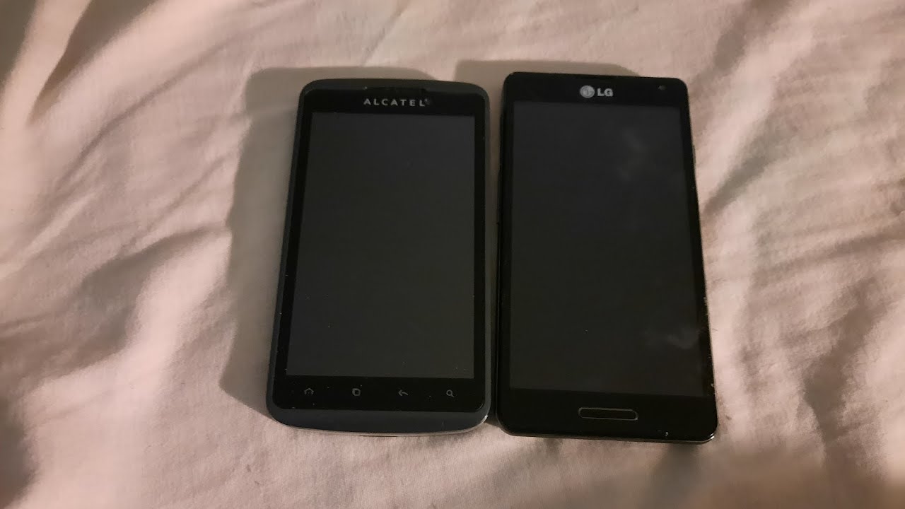 Alcatel OneTouch C960 vs LG Optimus F7 boot is and shutdown - YouTube