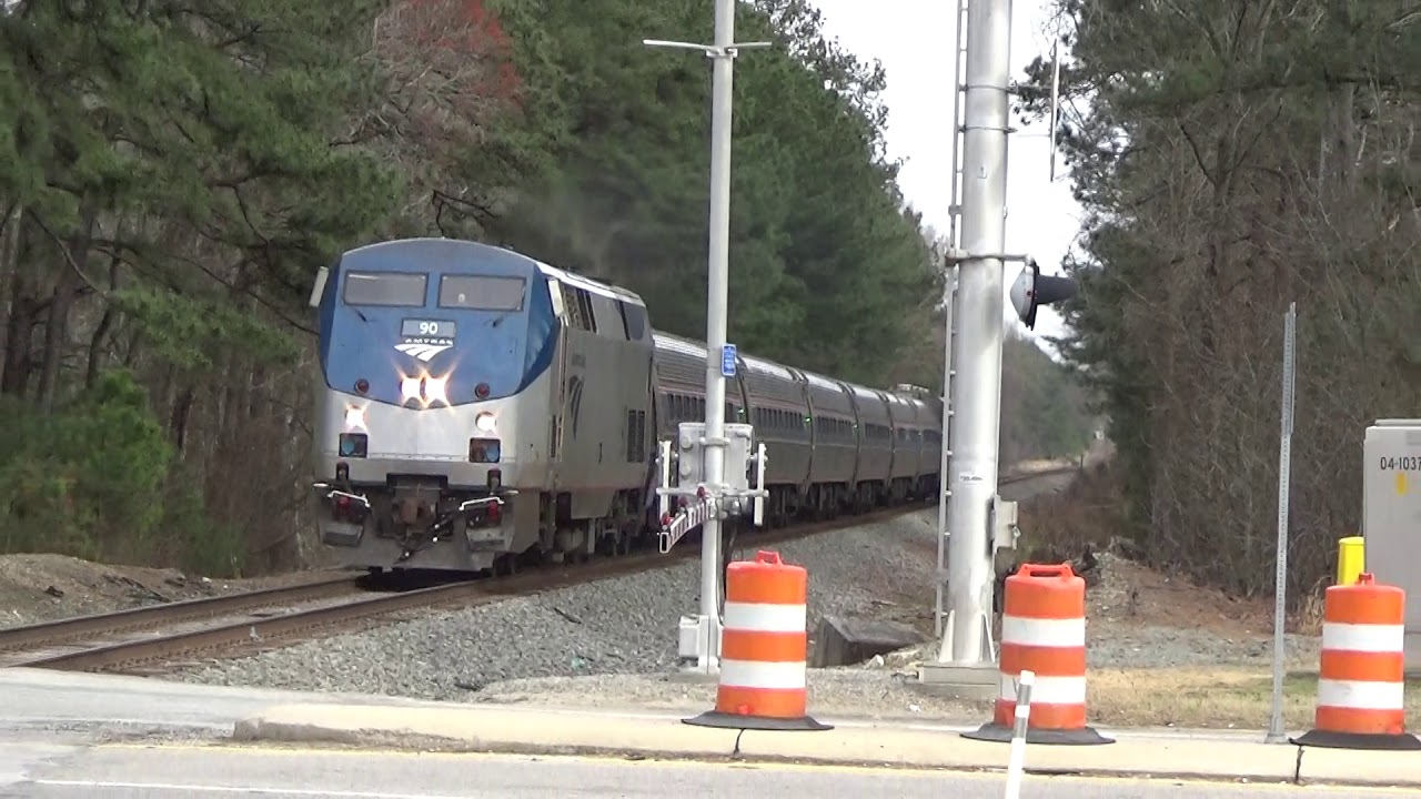 Fast Amtrak Train - YouTube