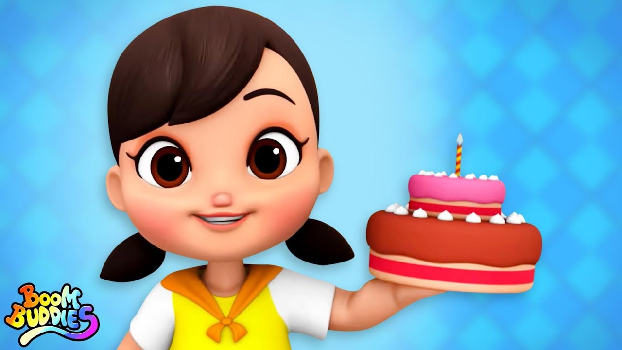 Happy Birthday Song - Let's Have A Cake, Fun Music for Children - YouTube