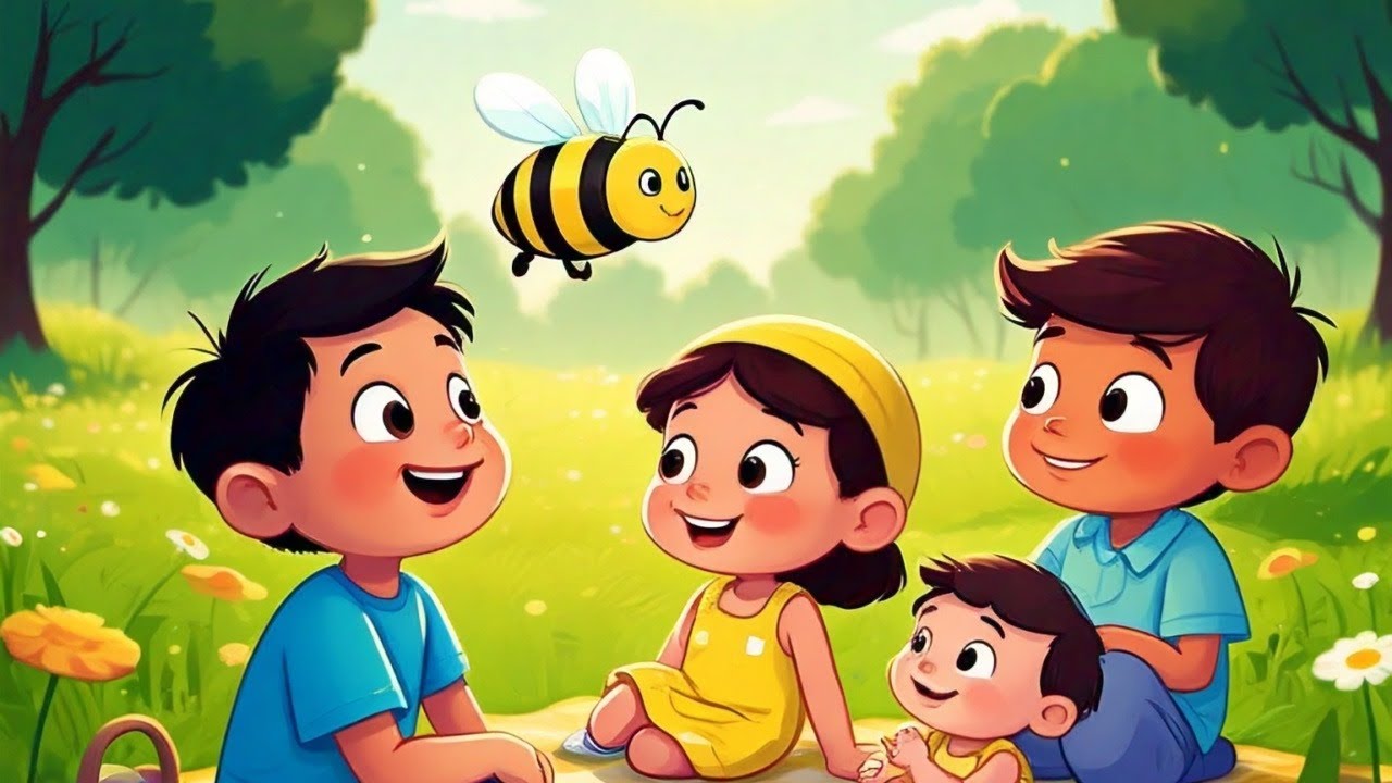 The Busy Little Bumble Bee #cartoon #nurseryrhymes #farzeenkidsshow ...