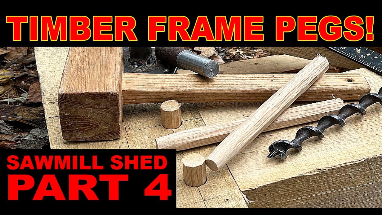 Building a Timber Frame Shed (Part 4): Drawbore Pegs—Why Shape and Size ...
