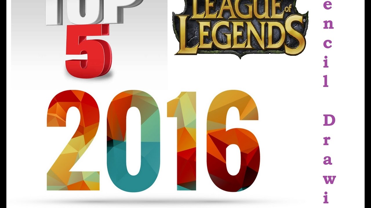 Top 5 league of legends Pencil Drawing - YouTube