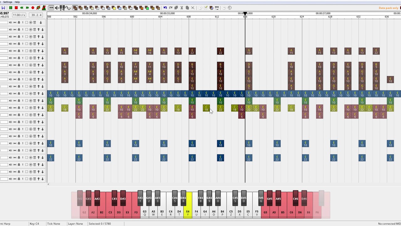 Unsaved song Minecraft Note Block Studio 2020 07 03 01 44 13 - YouTube