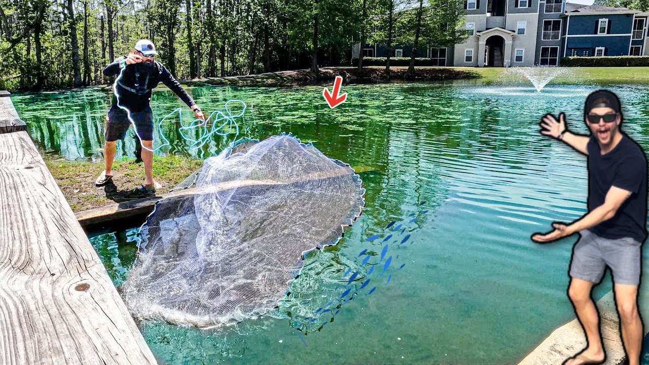 I Can't Believe What We Caught In The Cast Net! - YouTube
