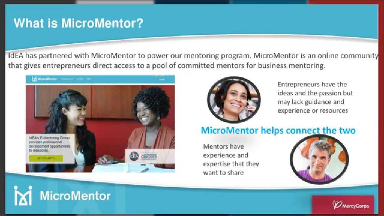 Intro to MicroMentor For Entrepreneurs - YouTube