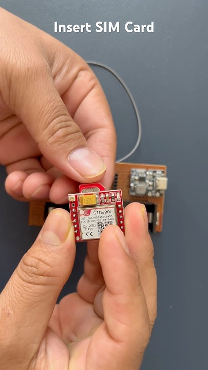 Insert sim card in sim80l gsm module #diy #gsmprojects #sim800l #gsm ...