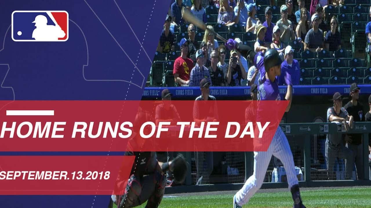 Watch all the home runs hit on September 13, 2018 - YouTube