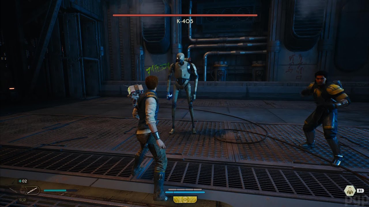 K-405 Security Droid fight | Star Wars Jedi Survivor - YouTube