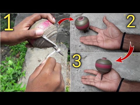 How to Spin a Lattu | Diy spinning Top | homemade Lattu | How to make ...