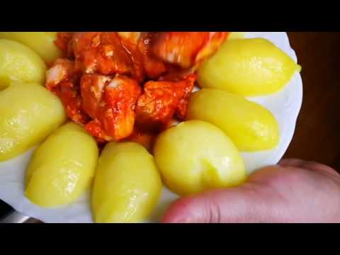 ASAND VƏ TEZ  BAZAR TOMATLI BALIĞ QIZARTMASI ( SALMON BALIĞI) жареный лосось в томатном соусе