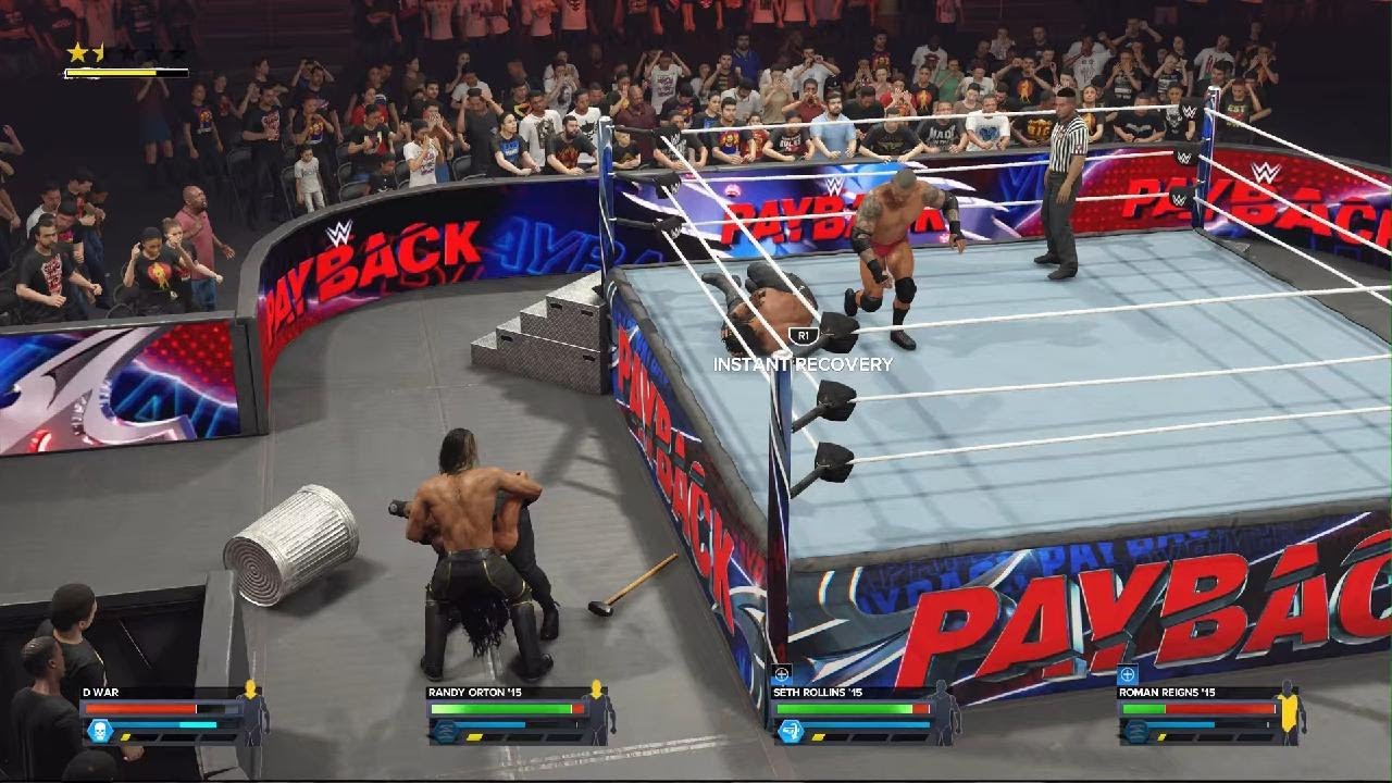 WWE 2K24 gameplay taking on 3 greats in their prime - YouTube