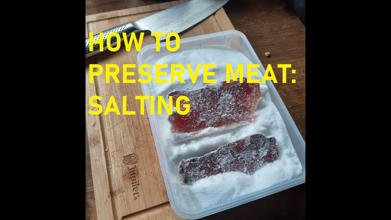 How to preserve meat as a prepper: (part 1) Salt. - YouTube