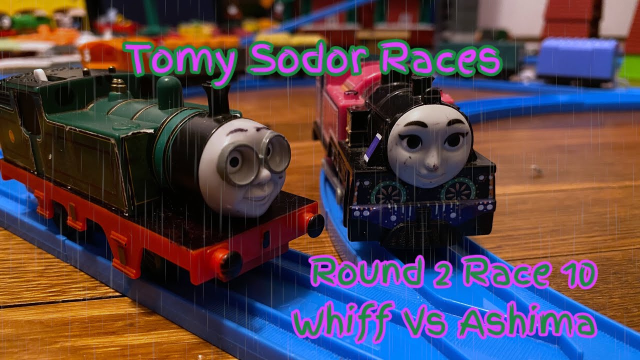 Tomy Sodor Races | Round 2 Race 10 | Whiff Vs Ashima - YouTube