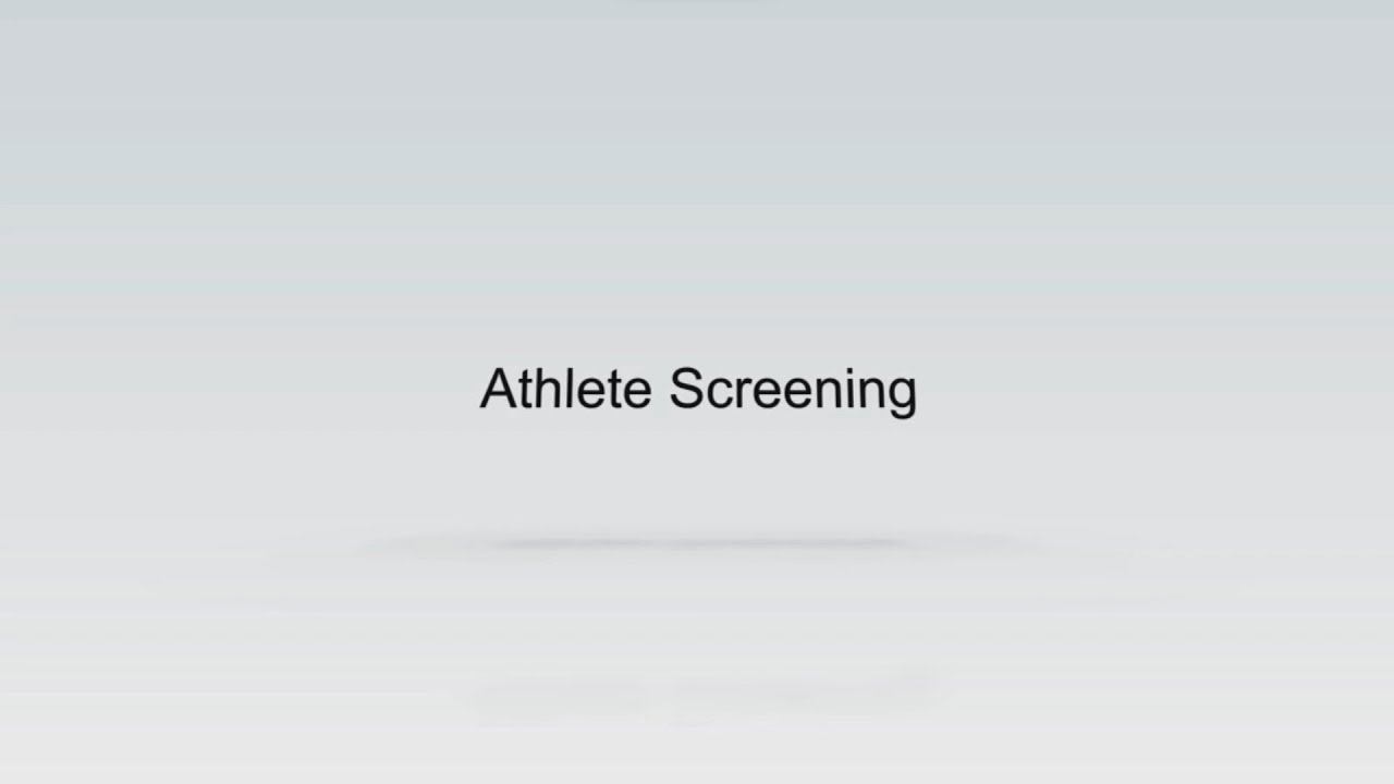Athlete Screening - YouTube
