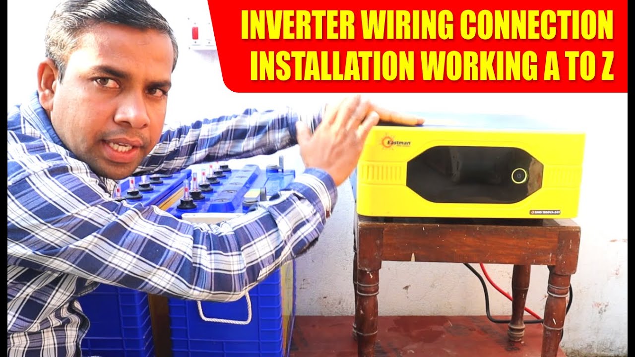 Inverter Full installation | Connection Wiring Work A to Z | Inverter ...
