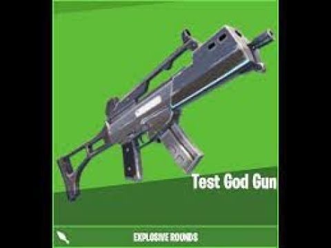 Fortnite test god gun - YouTube