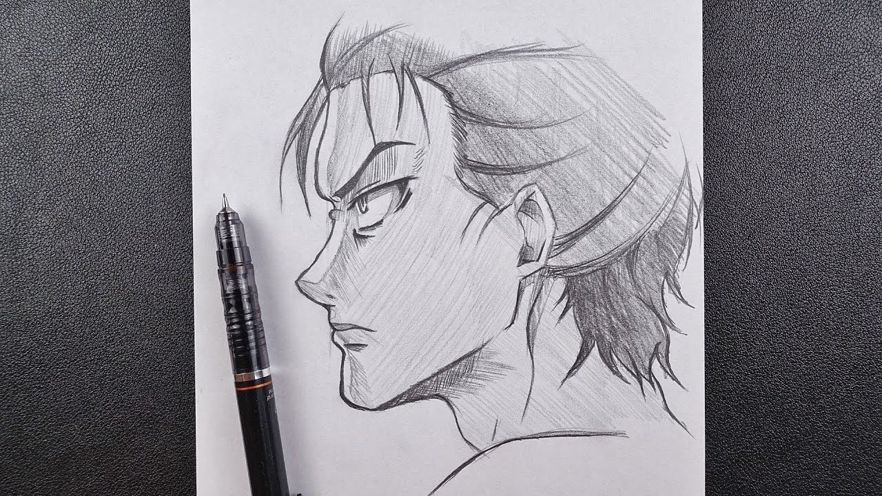 pencil Drawing | how to draw Eren yeager | side view | Attack on Titan ...
