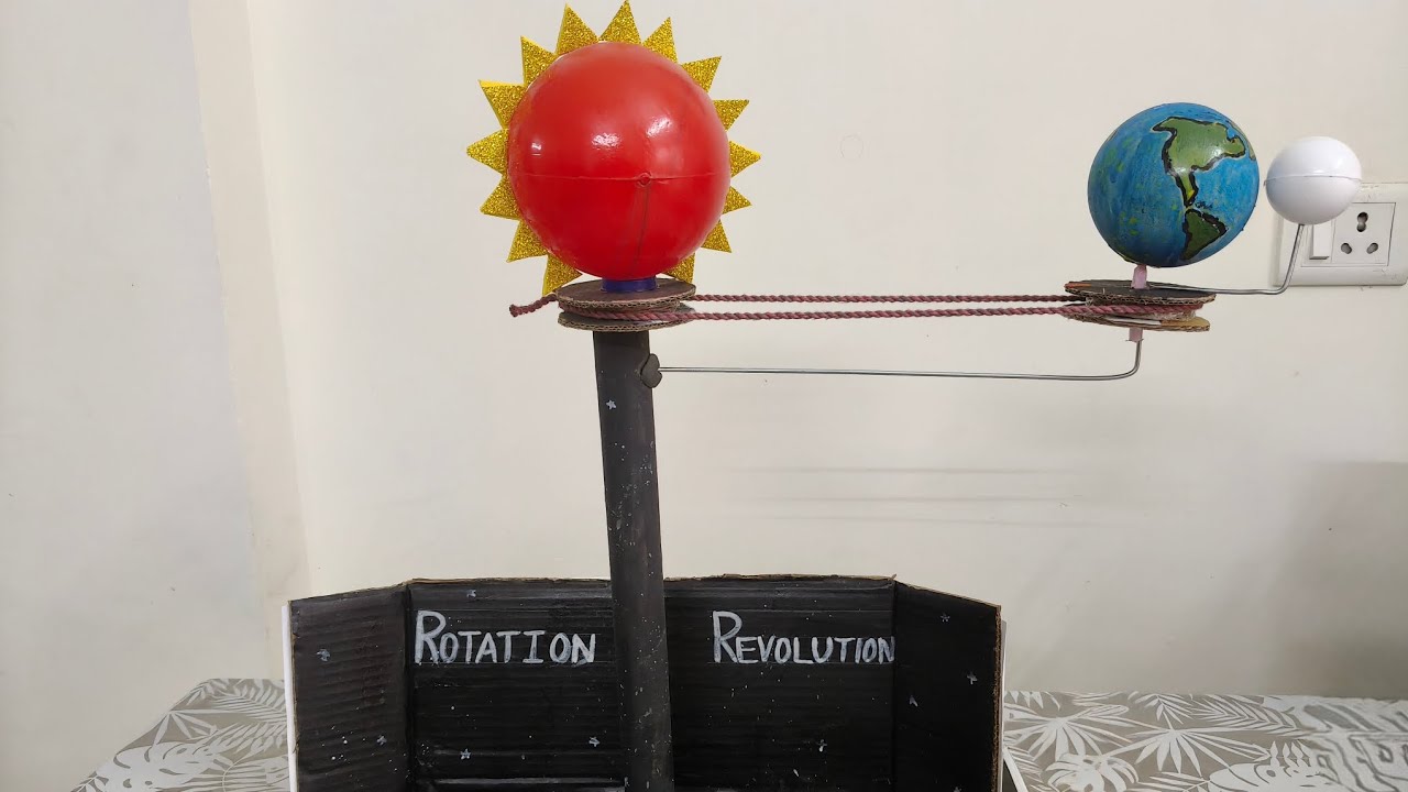 Rotation and Revolution of the Earth #scienceproject #rotation # ...