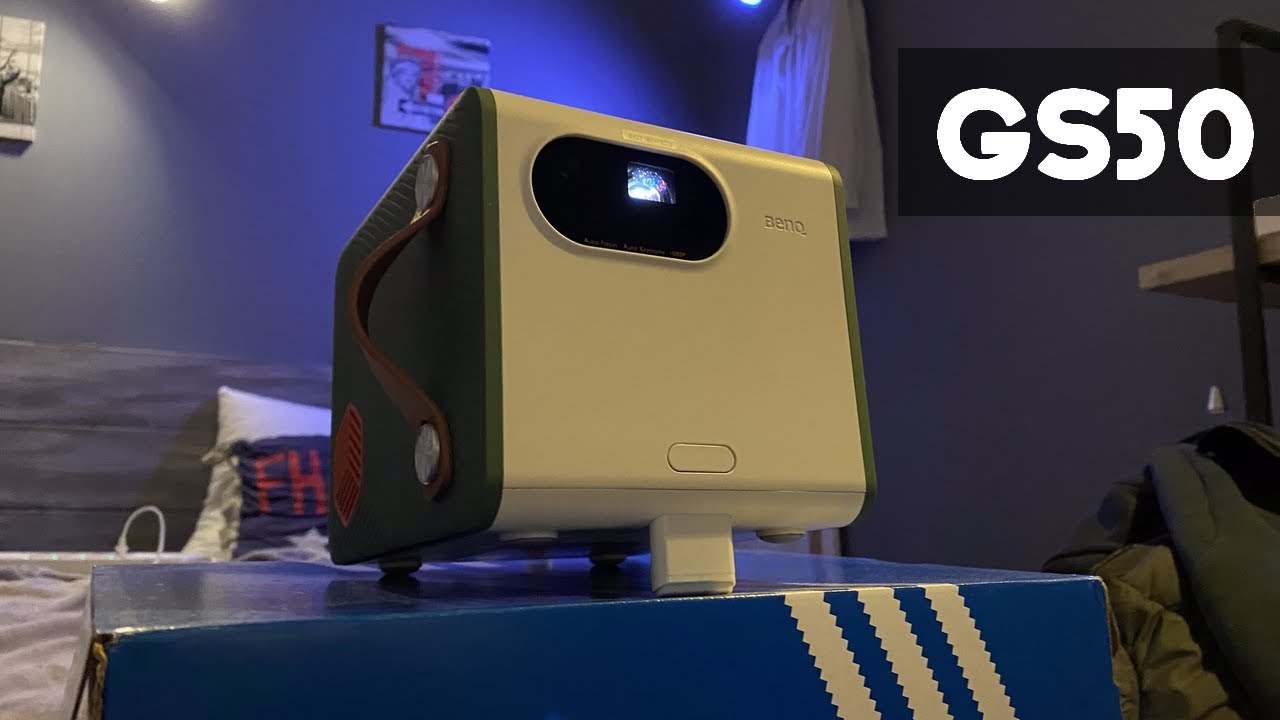 JE TESTE UN VIDEO PROJECTEUR PORTABLE INCROYABLE ! BenQ GS50 ️ [FR ...