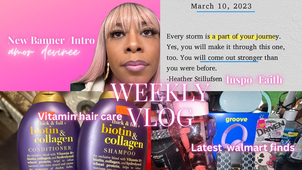 Weekly Vlog | New YouTube Banner /Intro | New Inspo | New Hair Care ...