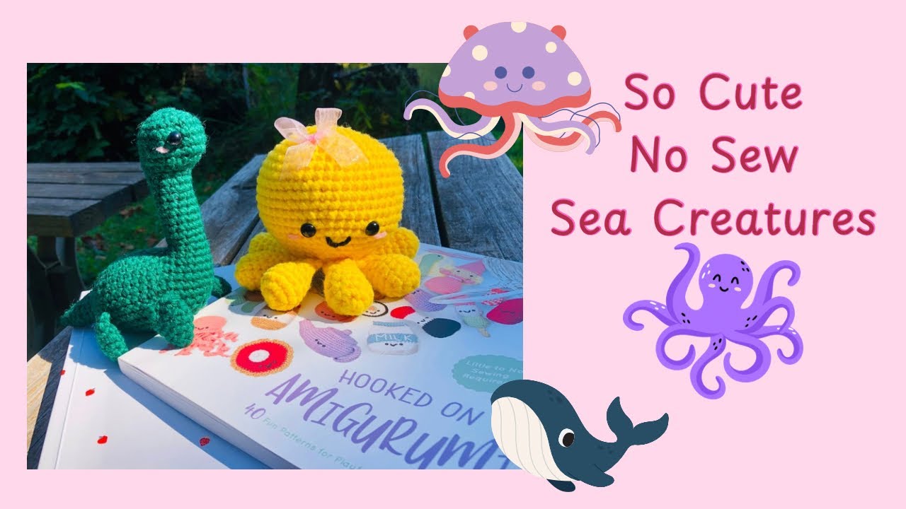 #MYC924 / Crochet Sea Creatures / Amigurumi Octo / Whale / Nessie The ...