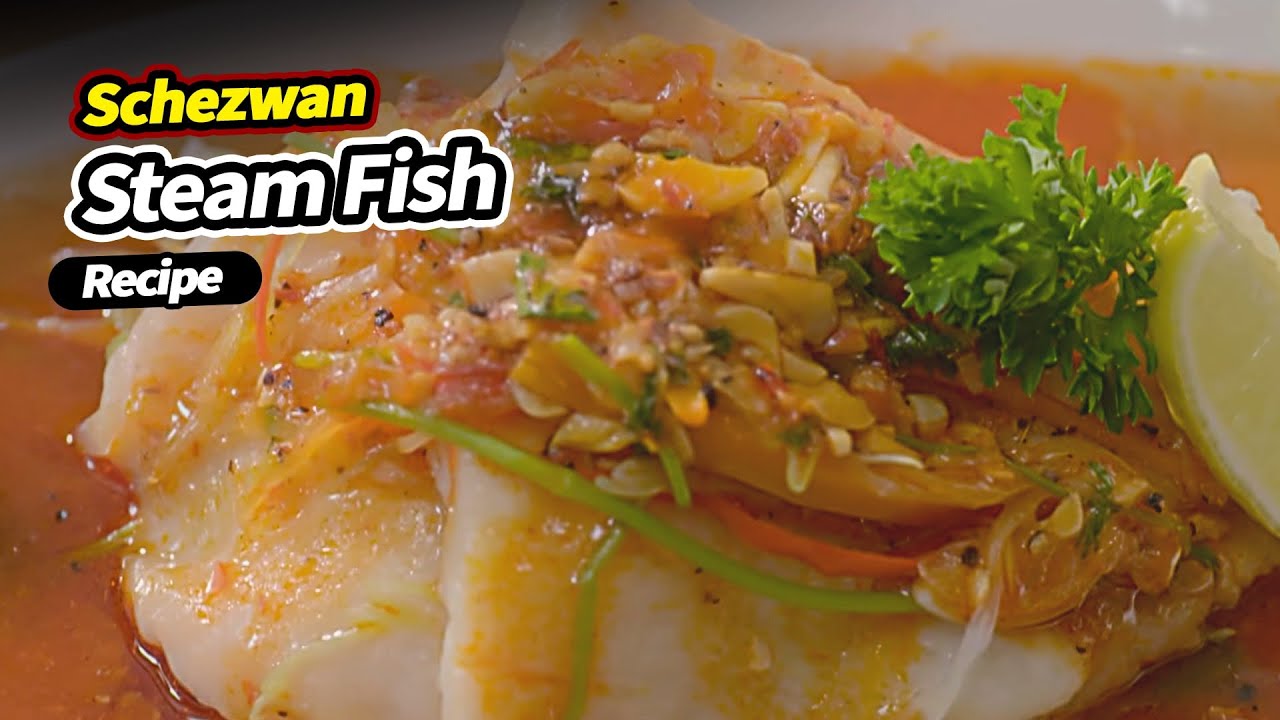 How To Make Schezwan Steam Fish | Fish Recipe | Desi Chinese | Ching's ...