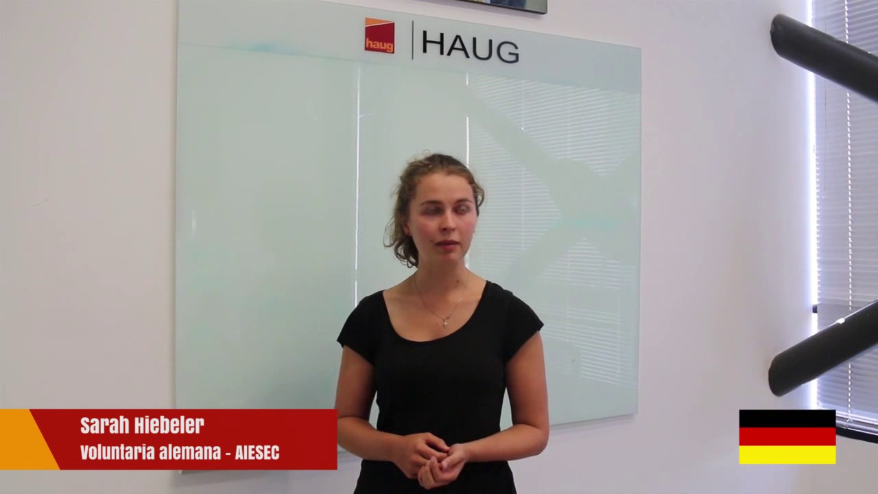 Video Testimonial de Sarah Hiebeler Voluntaria AIESEC - ALEMANIA - YouTube