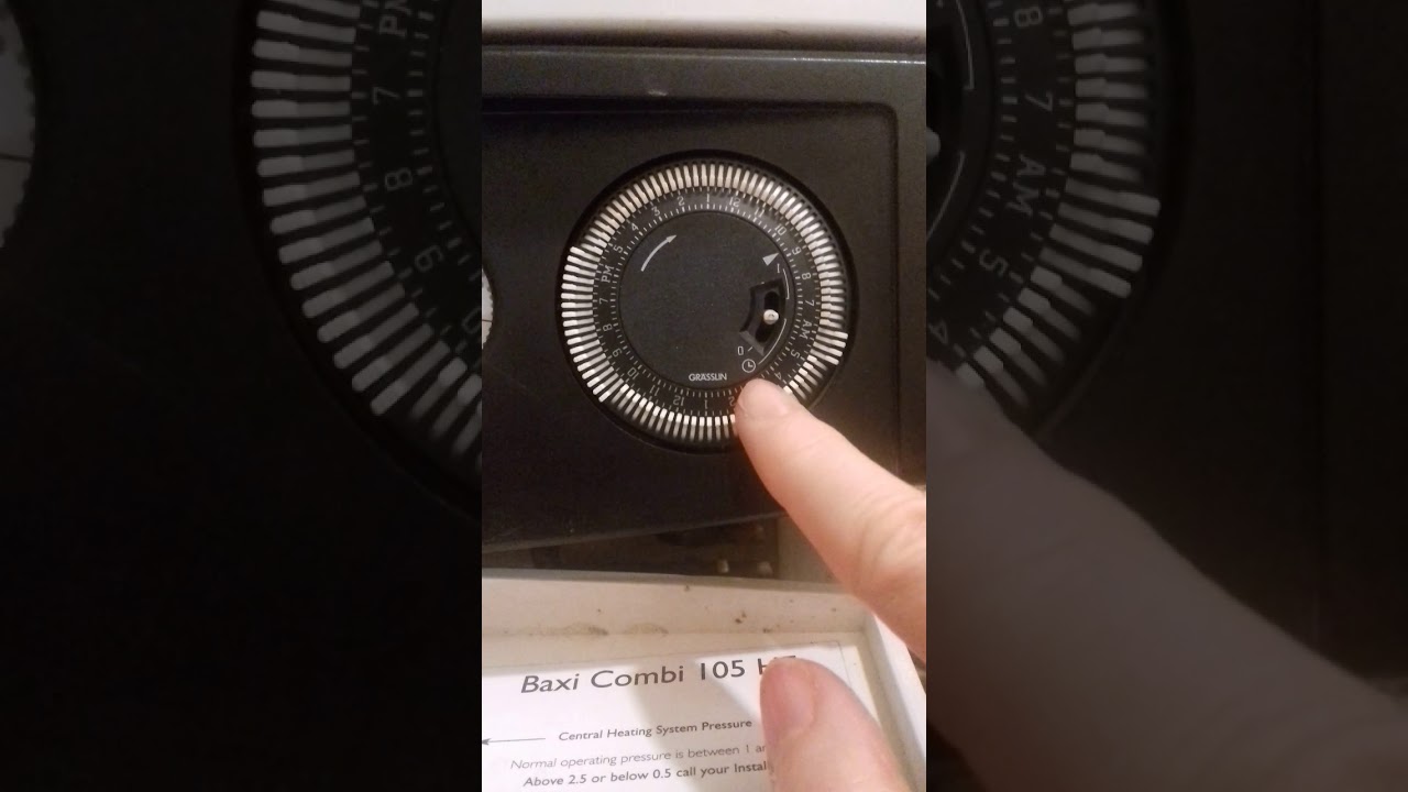 How To Set Timer On Baxi Boiler YouTube