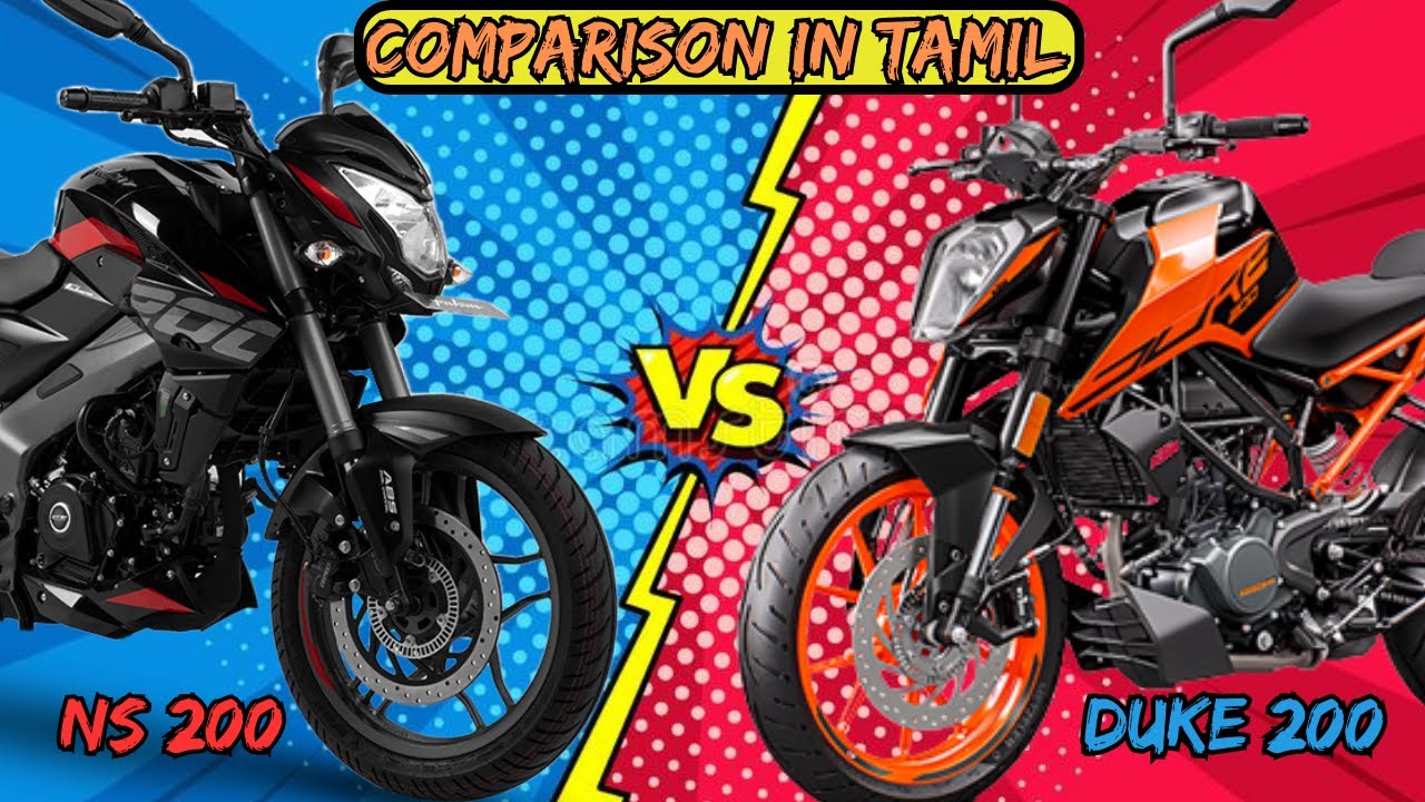 duke 200 vs ns 200 - YouTube