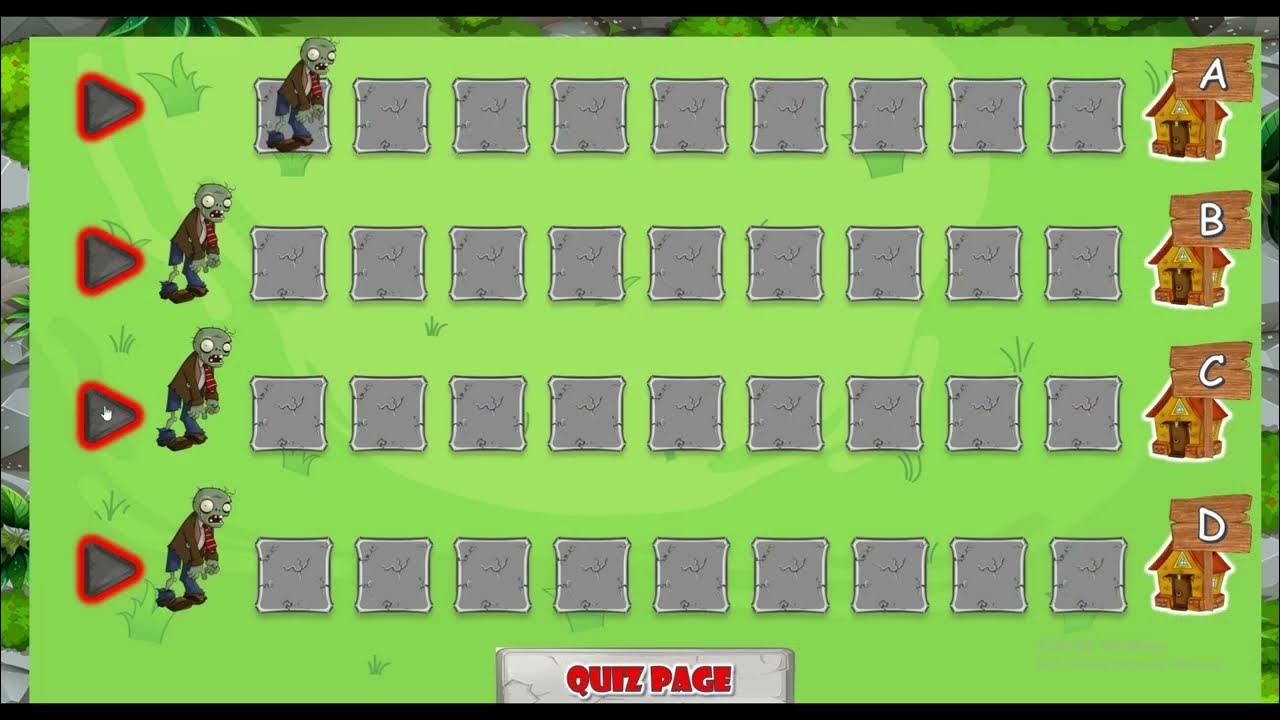 Quiz Quest: Survive the Zombies – Customizable Classroom Quiz Game ...