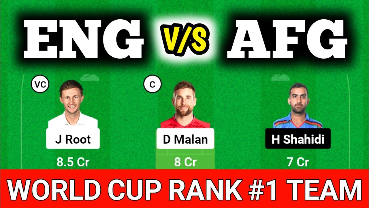 ENG vs AFG | ENG vs AFG Dream11 Prediction | England vs Afghanistan ...