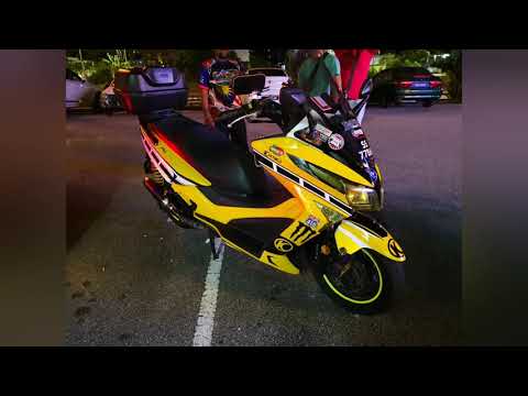 MODENAS ELEGAN 250 | KYMCO DOWNTOWN 250i WITH CUSTOM TITANIUM AKRAPOVIC EXHAUST & DATATEC ECU THAI