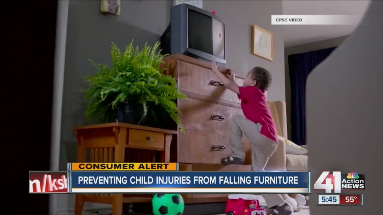 Preventing child injuries from falling furniture - YouTube