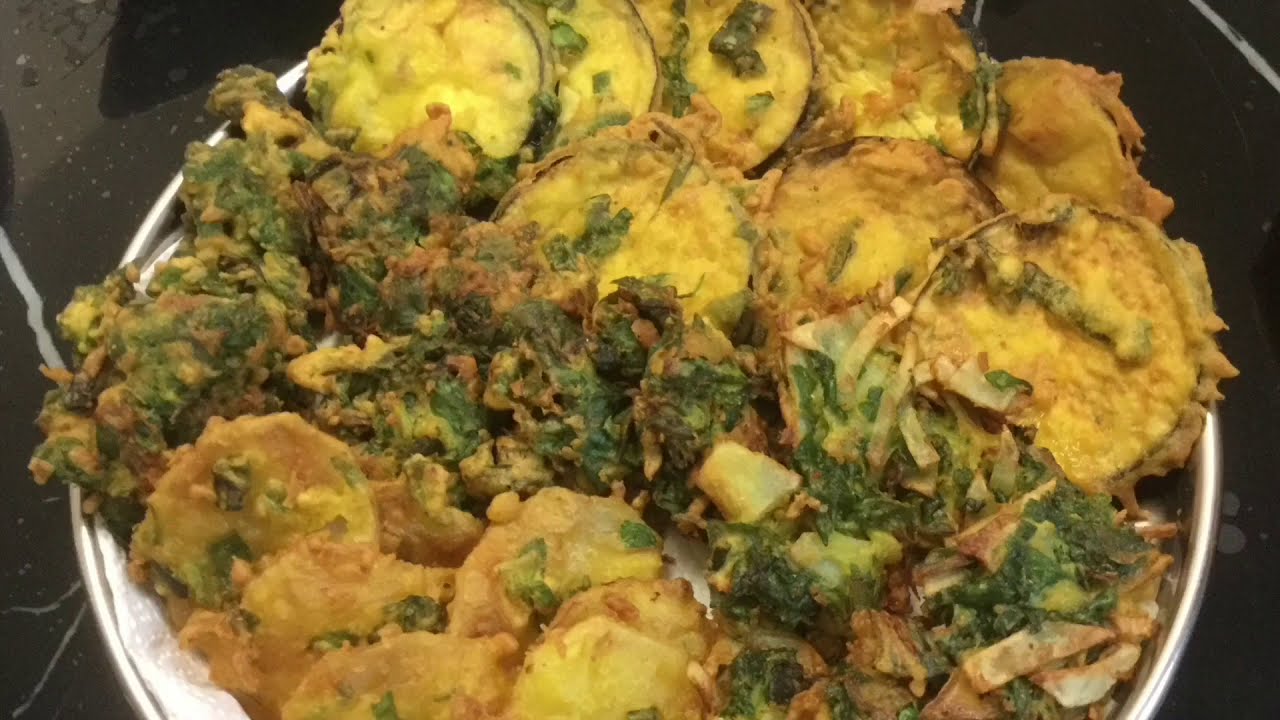 4 Easy Pakora Recipe | Aubergine Pakora | potato Pakora | Spinach ...