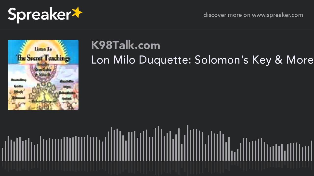 Lon Milo Duquette: Solomon's Key & More - YouTube