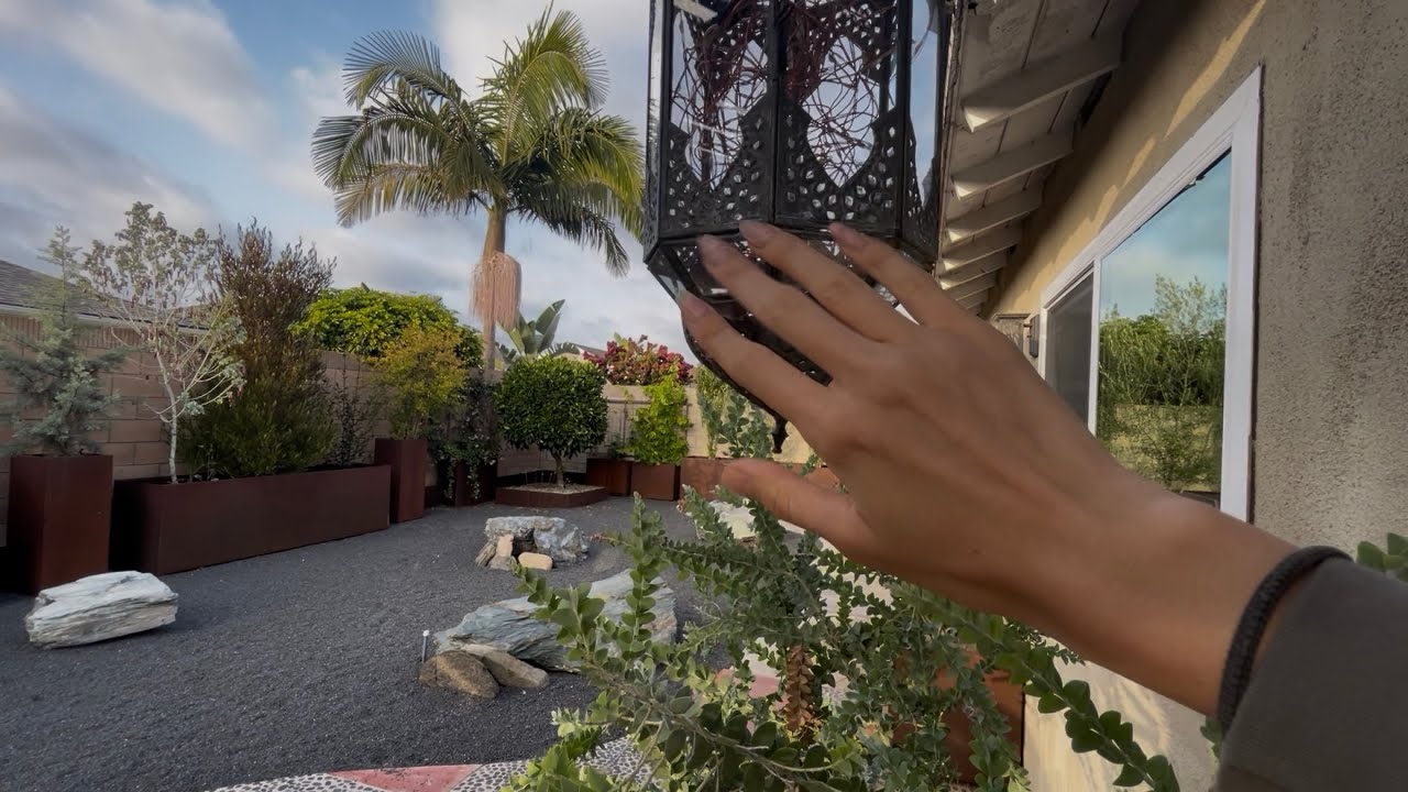 asmr tapping and tracing outside - YouTube