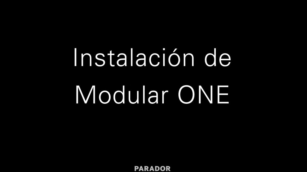 Instalación de Modular ONE - YouTube
