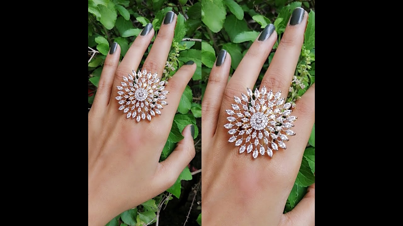 Latest Ring Collection [ American Diamond Ring ] - Abdesigns - YouTube