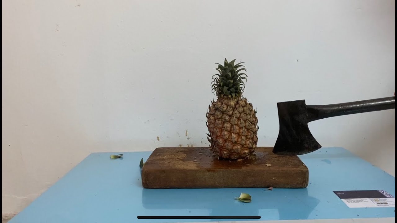 *Satisfying* Cutting fruit using AX - YouTube